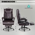 LEMBERI Office Chair with Foot Rest, Heavy Duty 400lbs Big and Tall ...