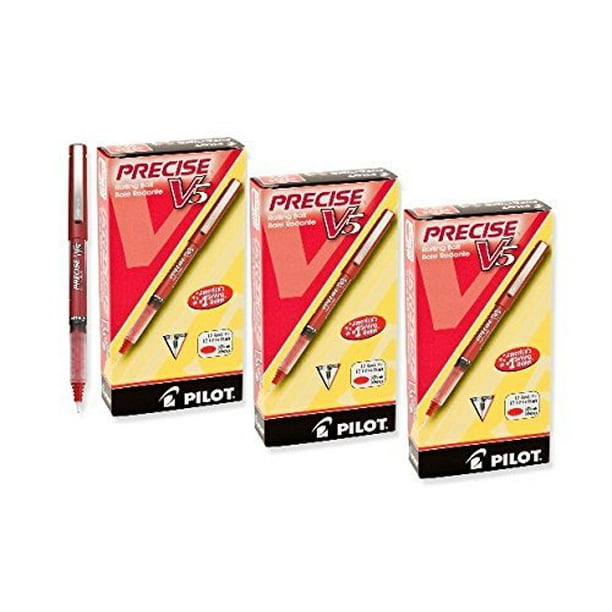 Pilot Precise V5 Stick Rolling Ball Pens, Extra Fine Point, 36 Pens ...