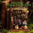 Wooden Book Nook Kit Doll House – Magic Potion Workshop Miniature DIY ...