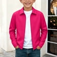 AHTJRT Long Sleeve Zip-Up Sweatshirts for Boys Midweight Softshell ...