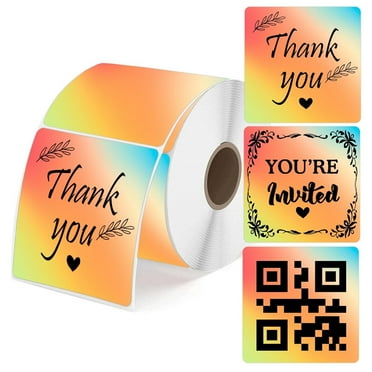 Rollo Direct Thermal 2x1 Sticker Labels (Roll of 1,000 Purple Labels ...