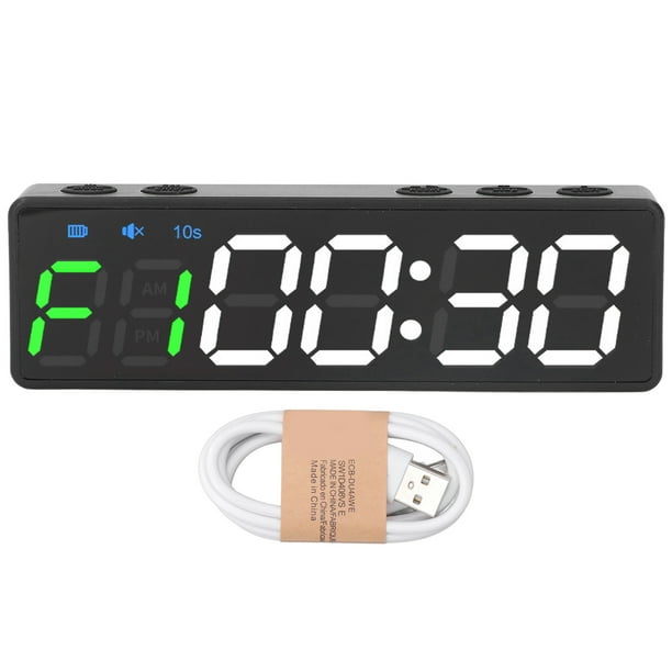 LLC Gym Timer Portable Workout Interval Timer Fitness Clock Large ...