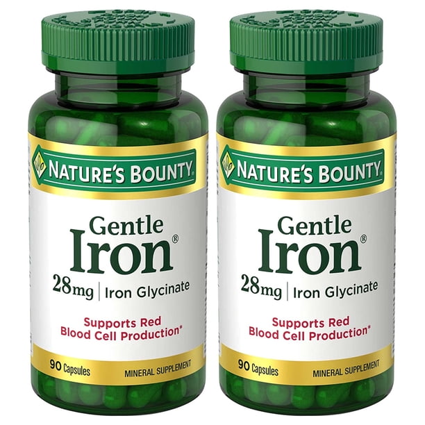 Nature’s Bounty Gentle Iron. Cellular Energy Support. Promotes Normal ...