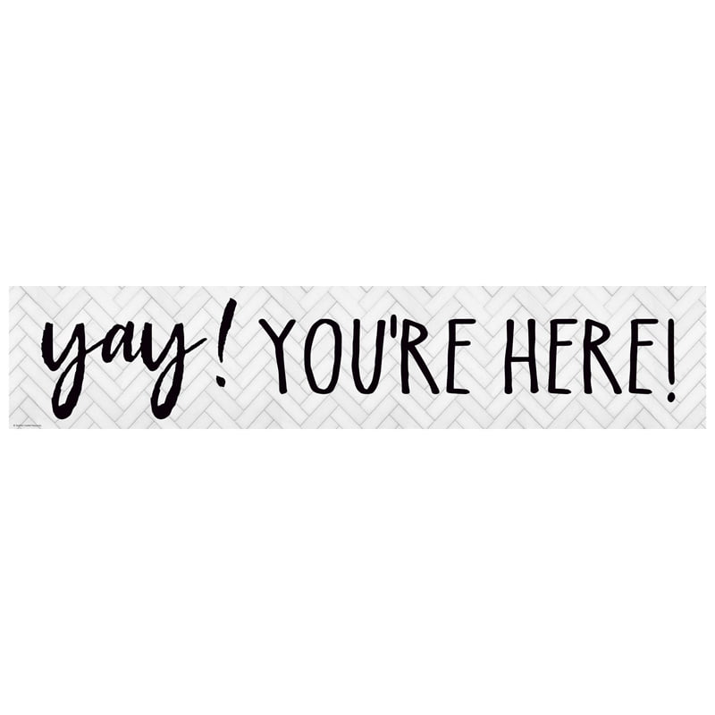 Modern Farmhouse Yay! You're Here! Banner | Bundle of 10 Each - Walmart.com