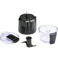 Toastmaster 3-Cup Electric Food Processor, 2-Speed Control, Black ...