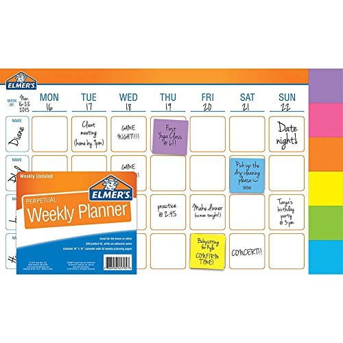 Elmer's Perpetual Weekly Desk Pad - Walmart.com