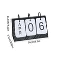Desk Flip Calendar with Day Month Display Flipping Permanent Calendar ...