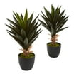 Nearly Natural 30" Plastic Agave Artificial Plant, Green - Walmart.com