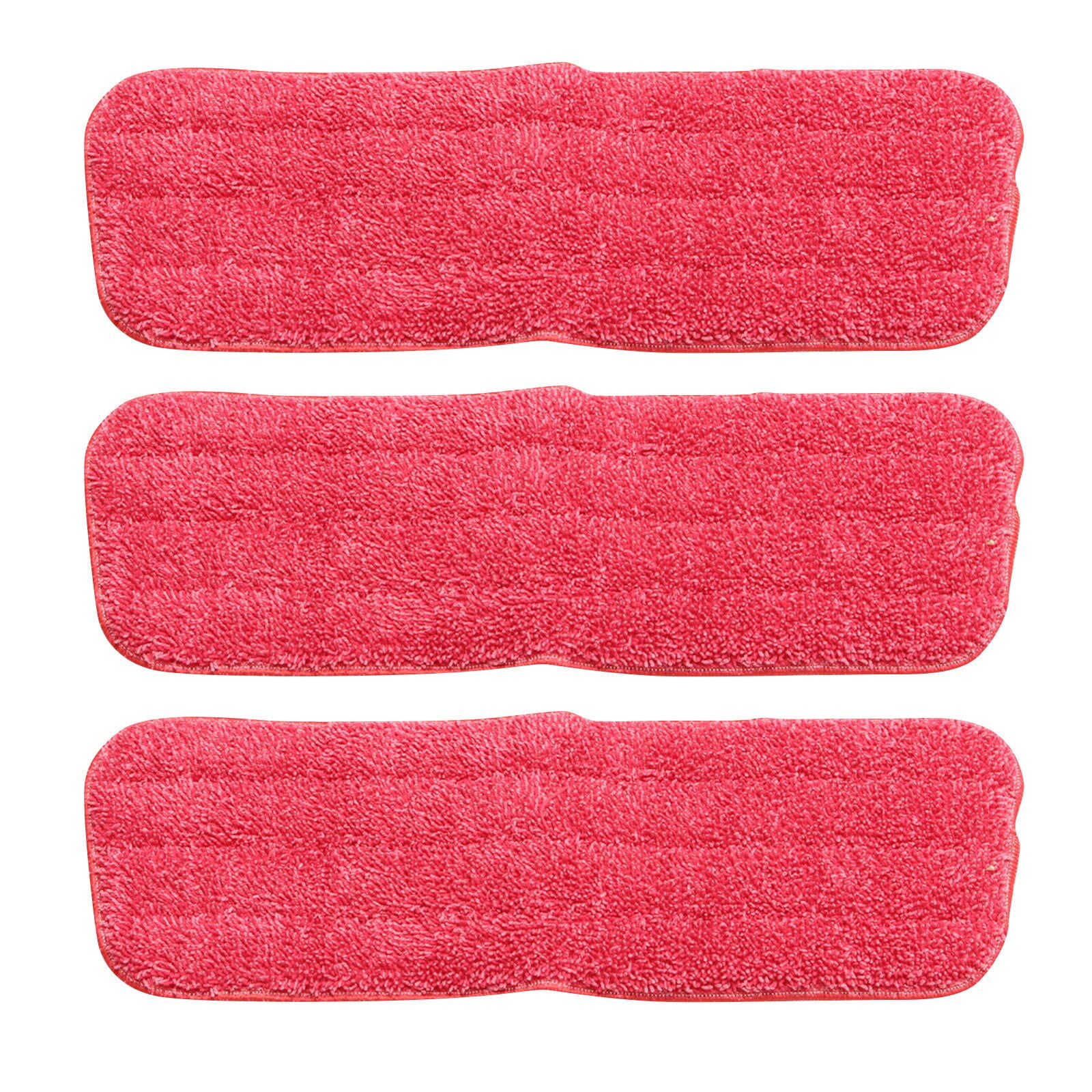 Reusable Microfiber Mop Pads, 3 Pack 16.5''x 5.5'' Mop Head Replacement ...