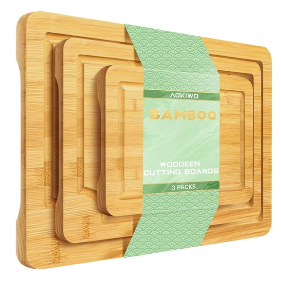 Build-A-Board Bamboo Cutting Board with Built-In Compartments & Clear ...