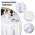 6 Pack White Round Tablecloth, 120 Inch Round Table Cloth Polyester ...