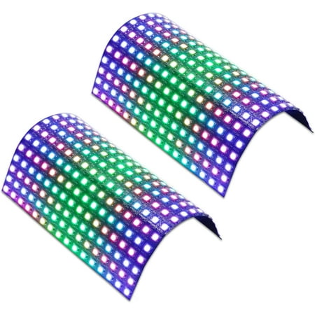 2pcs Ws2812b LED Matrix 16x16,256 Pixels RGB 5050SMD Full Color Individually Addressable Digital ...