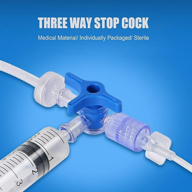 Plastic Three Way Stop Cock For Clinical Hospital Luer Lock Adapter 3 ...
