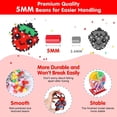 10000 Fuse Beads Kit for , 5mm Melty Beads Set with 8 Pegboards, 5 ...
