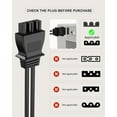 Foot Pedal Power Cord Replacement for Singer Sewing Machine, D Shape ...