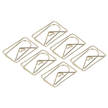 Paper Clips Office, Metal Material Golden Paper Clips Electroplating ...