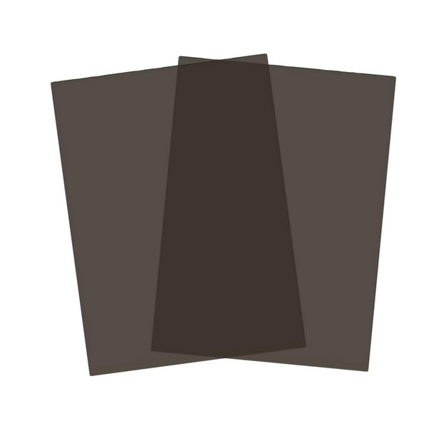 2 hojas transparentes de PVC translúcido, material de plantilla para ...