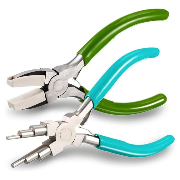 HYOWUIER Jewelry Making Pliers, 6-in-1 Bail Pliers, Nylon Nose Pliers ...