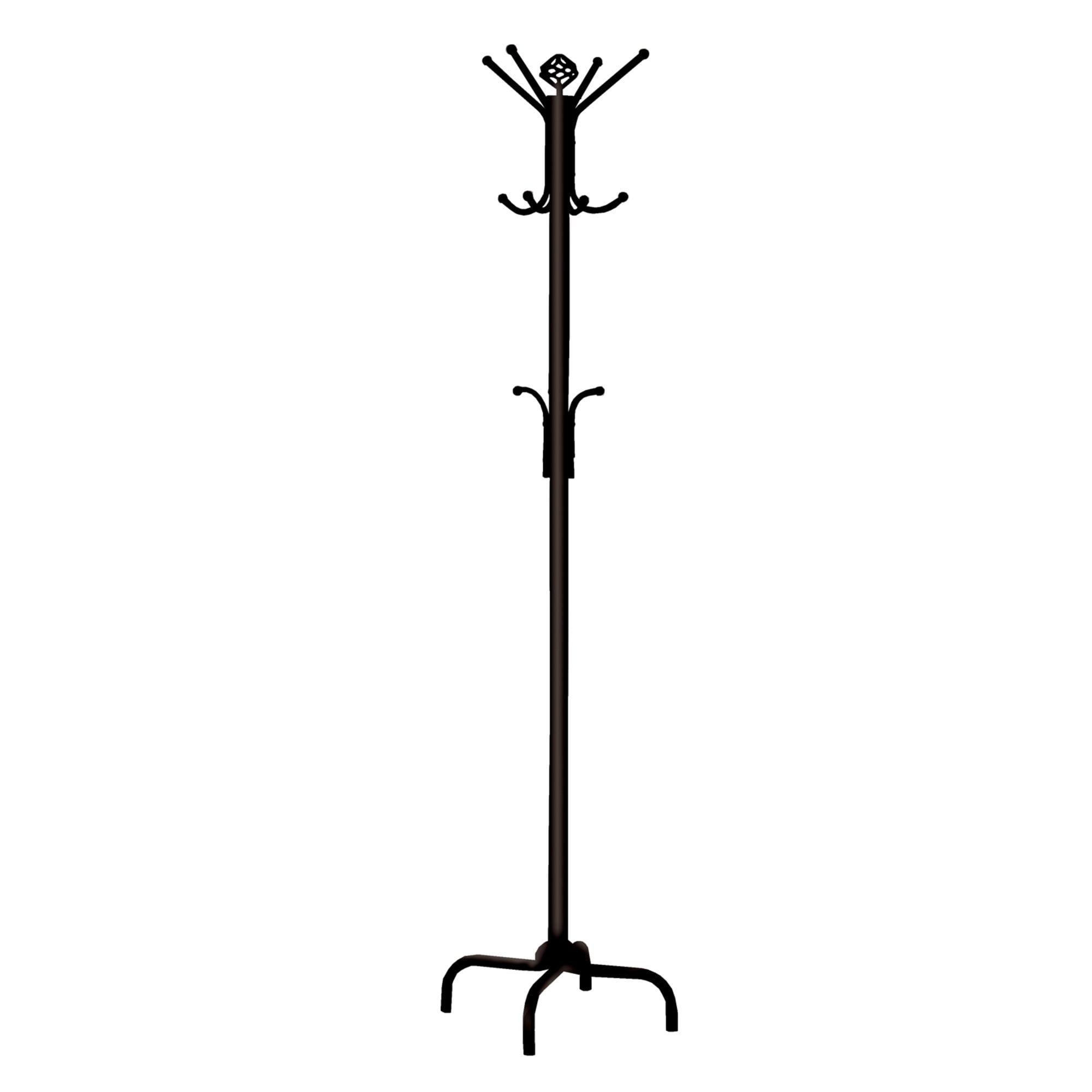 19" x 19" x 70" Black, Metal-Coat Rack - Walmart.com
