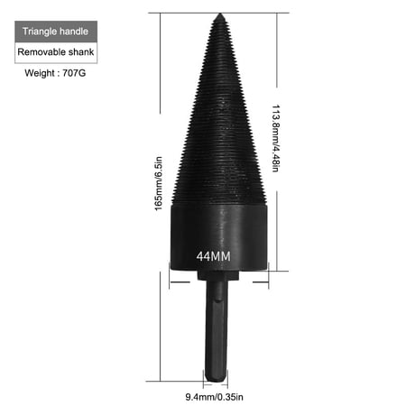 Firewood Drill Bit Woodworking Chopper Tool Breaker Wood DIY Breaking ...