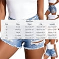 Afuyipoi Women's Denim Shorts High Waist Breathable Cotton Ripped ...