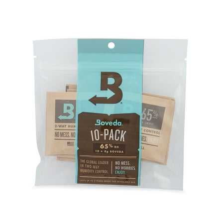 Boveda 65% RH 2-Way Humidity Control | Size 8 for Up to 5 Cigars | 10 ...