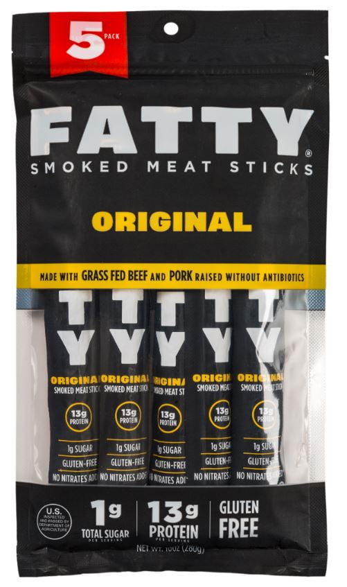 Fatty Sweetwood 5 Pack 2oz Meat Sticks - Walmart.com