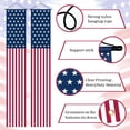 Patriotic Porch Signs Pair, 71x12 Inch American Flag Banners for 4th of ...
