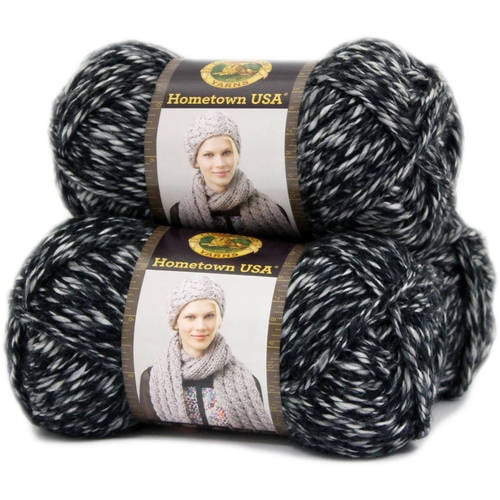 Lion Brand Yarn Hometown Anchorage Ice Basic Super Bulky Acrylic Multi ...
