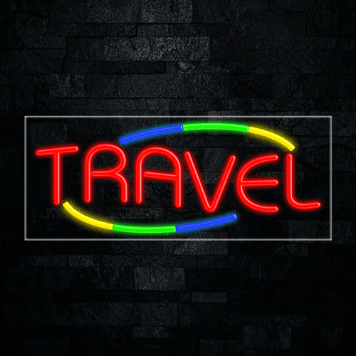 Travel-LED Neon Sign 30"L x 12"H #30924 - Walmart.com