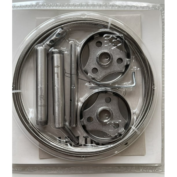 DIGNITET Curtain wire, stainless steel, 197 "and Curtain hook with clip ...