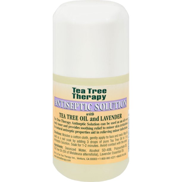 Tea Tree Therapy Antiseptic Solution Tea Tree Oil and Lavender - 4 fl ...