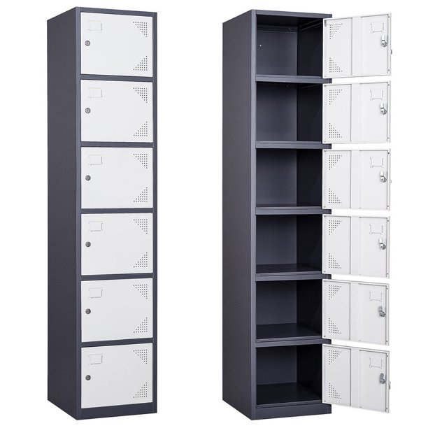 MIIIKO Metal Locker for Gym, School, Office, 71" Metal Storage Locker ...