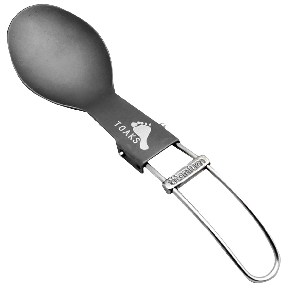 TOAKS Folding Titanium Camping Spoon with Lockable Handle - Walmart.com