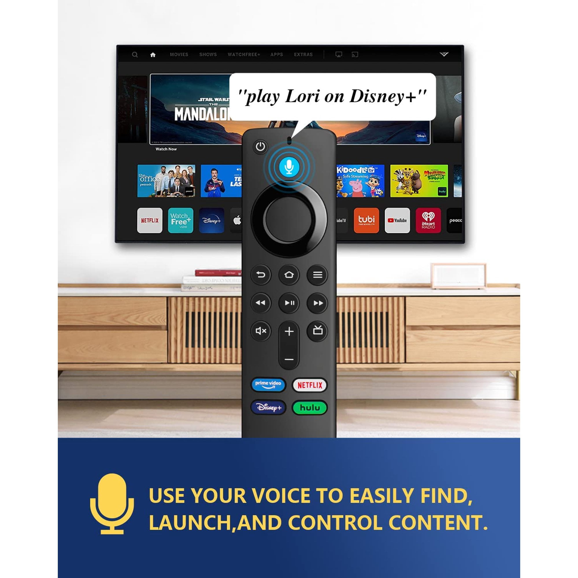 Buy 2 Pack Replacement Voice Remote (3rd GEN) L5B83G with TV Controls ...