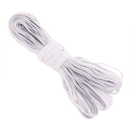 Elastic Sewing Bands, Heavy Stretch Knit Band 36 Yards White Flat ...