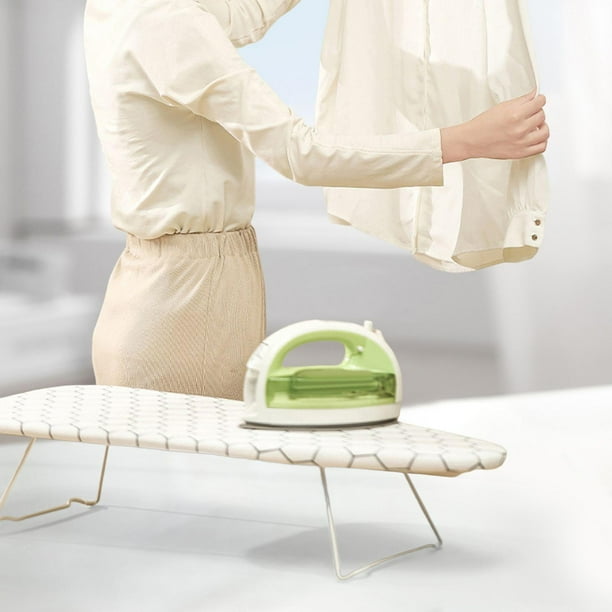 Mini Ironing Board with Foldable Legs Removable Cover Countertop ...