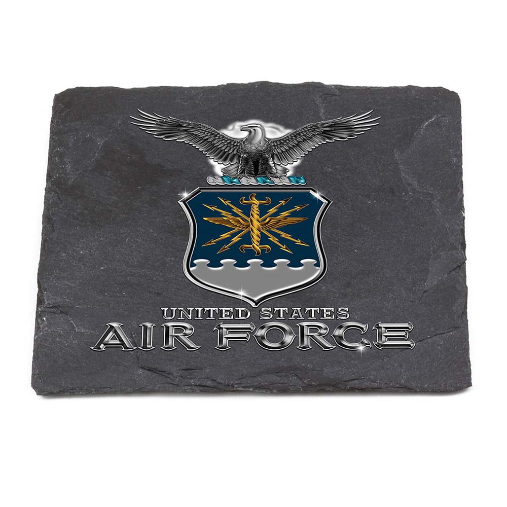 US Air Force Natural Stone Coaster- Air Force US Air Force Missile (1 ...