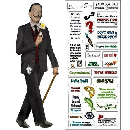 Stationery - Salvador Dal - Card and Sticker Sheet New 0230 - Walmart.ca