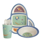 Monbebe 5 Piece Bamboo Mealtime Set, Rocket - Walmart.com