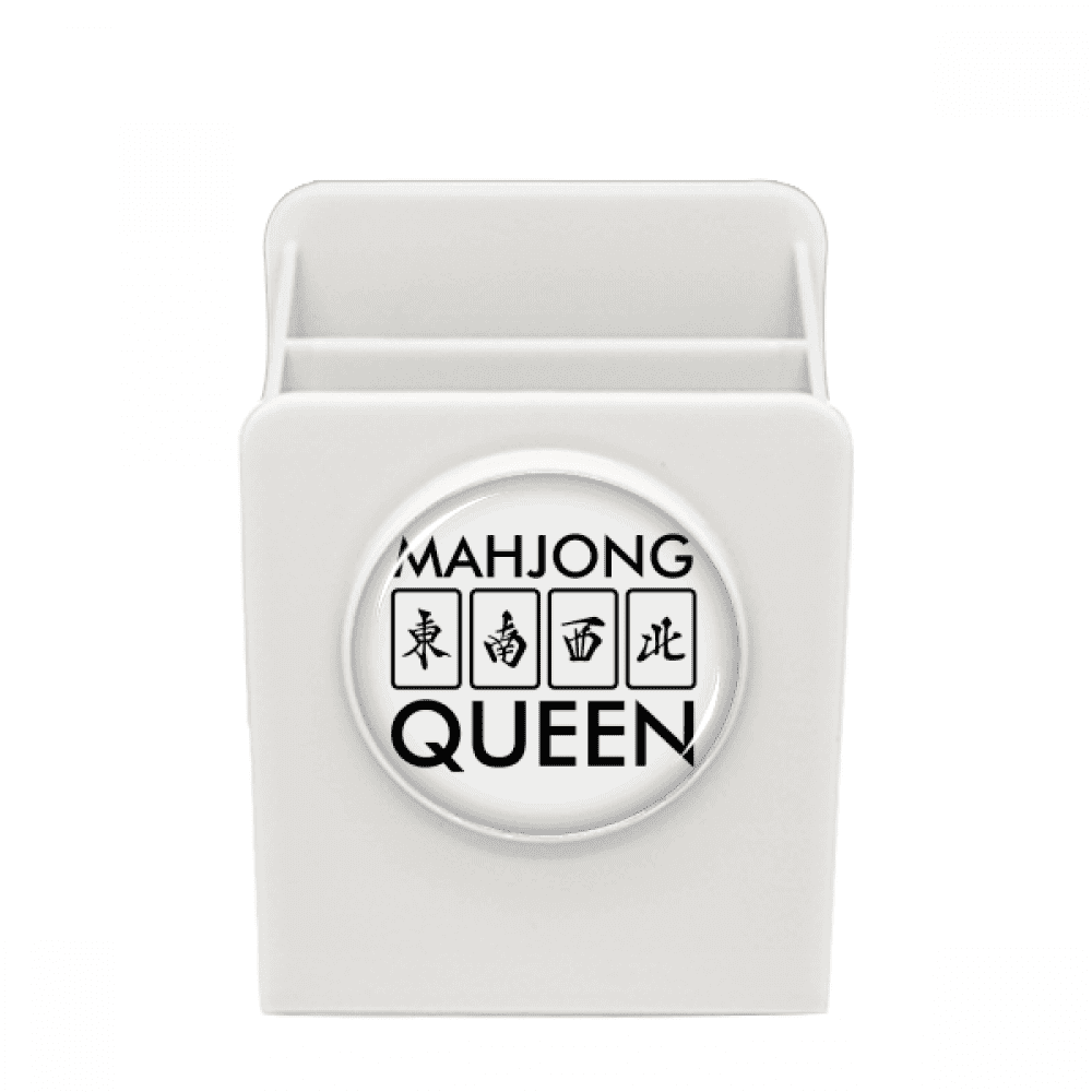 Queen Mahjong Game Art Deco Fashion Desk Pencil Holder Cup Pen ...
