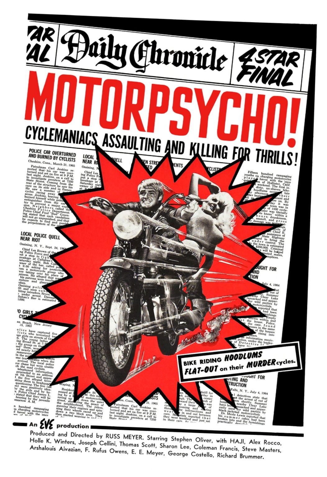 Best Posters Motorpsycho Movie Poster 11Inx17In Mini Poster 11x17 ...