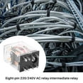 220/240V AC Coil DPDT Power Relay MY2NJ 8 Pin w Socket Base - Walmart.com