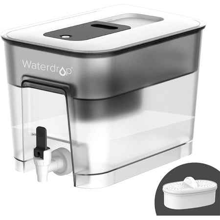 Distributeur de filtre à eau Waterdrop 20 tasses avec 1 filtre, longue ...