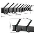 Dseap Heavy Duty Coat Rack, Wall Mounted 10 Dual Hooks, Matte Black 2 ...