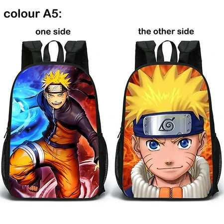 Naruto Double-sided Schoolbag Primary And Secondary School Students ...