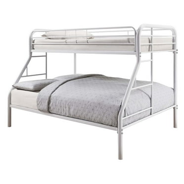 Morgan Twin over Full Bunk Bed with Built-in Ladders Black - Walmart.com