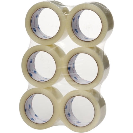 6 Pack 48mm x 100M Clear Sealing Packaging Tape | Walmart Canada