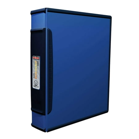 Storex DuraGrip Binder, 1.5-Inch, O-Ring, Hard Poly, Blue (Case of 4 ...