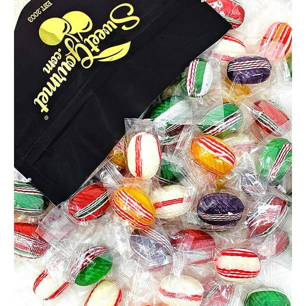 SweetGourmet Fancy Filled Ovals Christmas Hard Candy | Wrapped Bulk | 2 ...